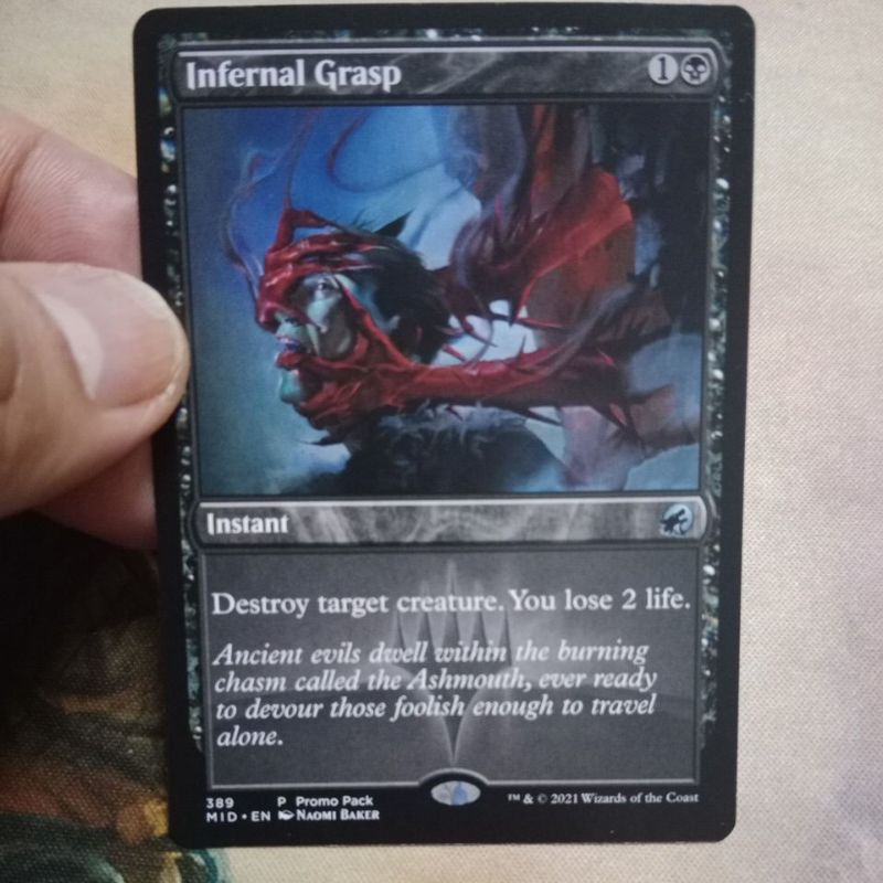 Infernal Grasp Promo (Innistrad Midnight Hunt) | Shopee Philippines