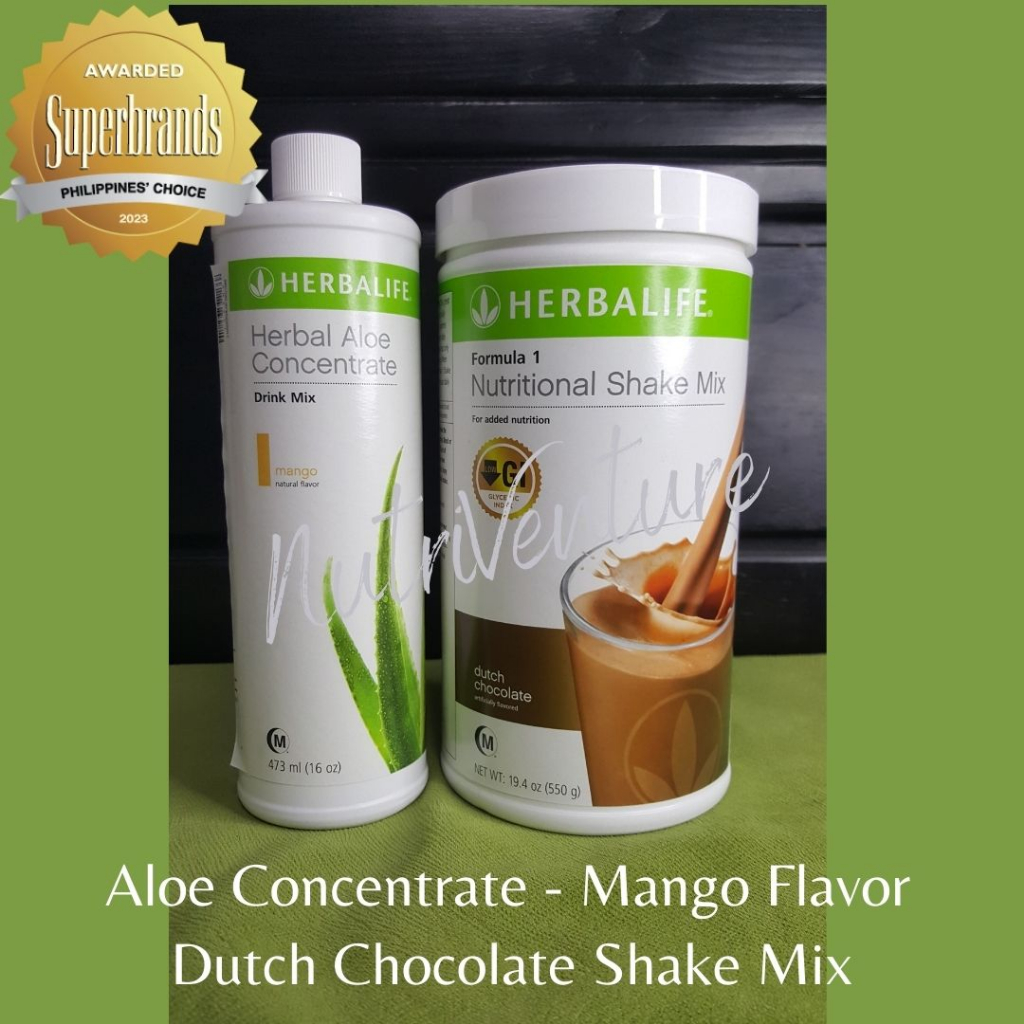 AUTHENTIC Nutritional Shake Mix and Aloe Concentrate Combo (Any Flavor ...