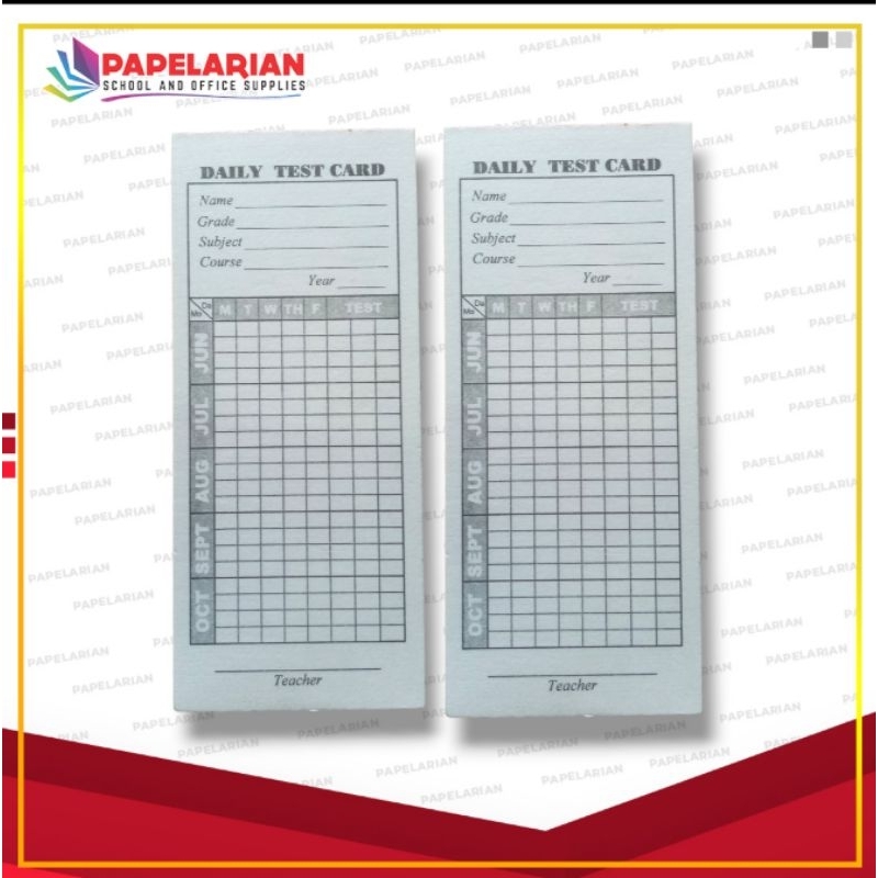 DAILY TEST CARD 100LEAVES | Shopee Philippines