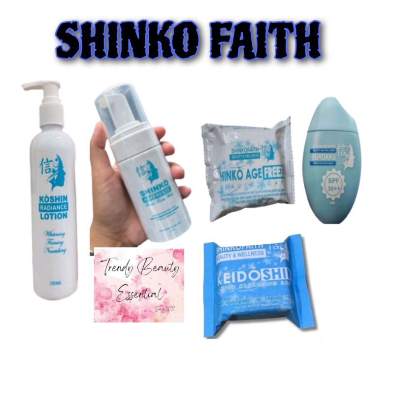 Shinko Age Freeze Beauty Soap, foaming facial wash, Borokku sunscreen ...