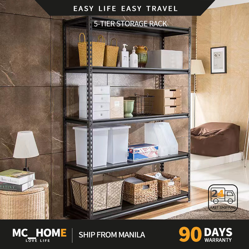Storage rack household angle steel storage rack balcony shelf multi ...