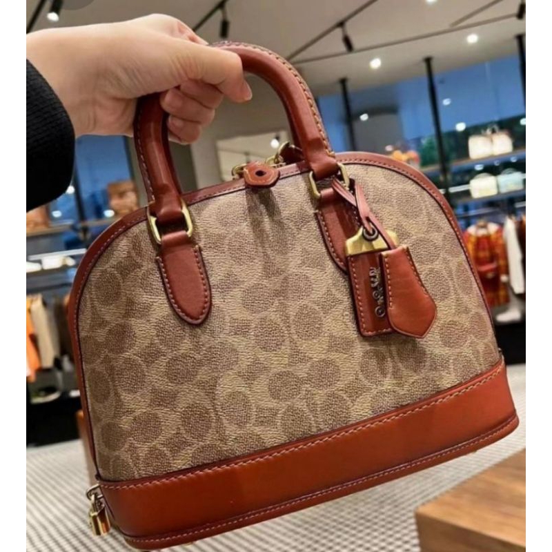 Coach Rebel Bag in Signature Canvass | Shopee Philippines