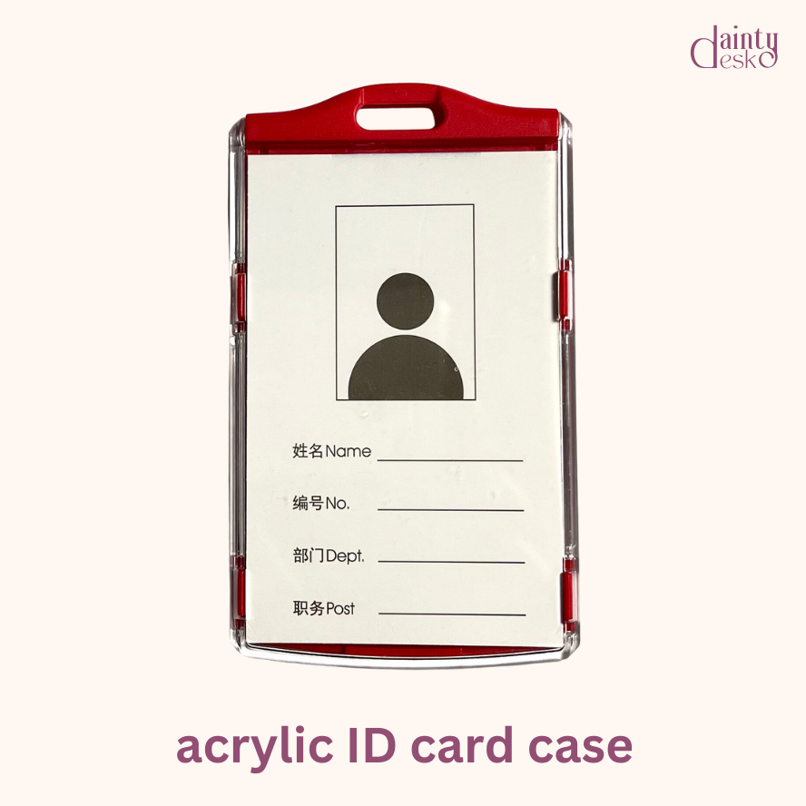 Acrylic Case for ID Cards | Shopee Philippines