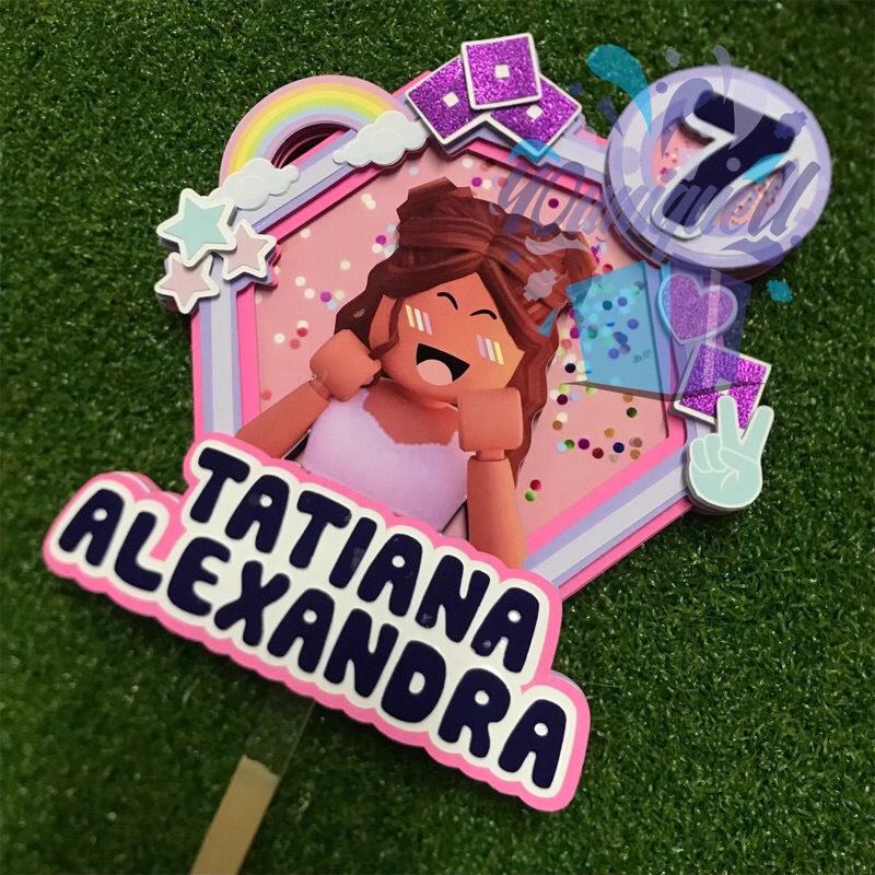 Roblox Girl Cake Topper (Customized 3D/Layered) | Shopee Philippines