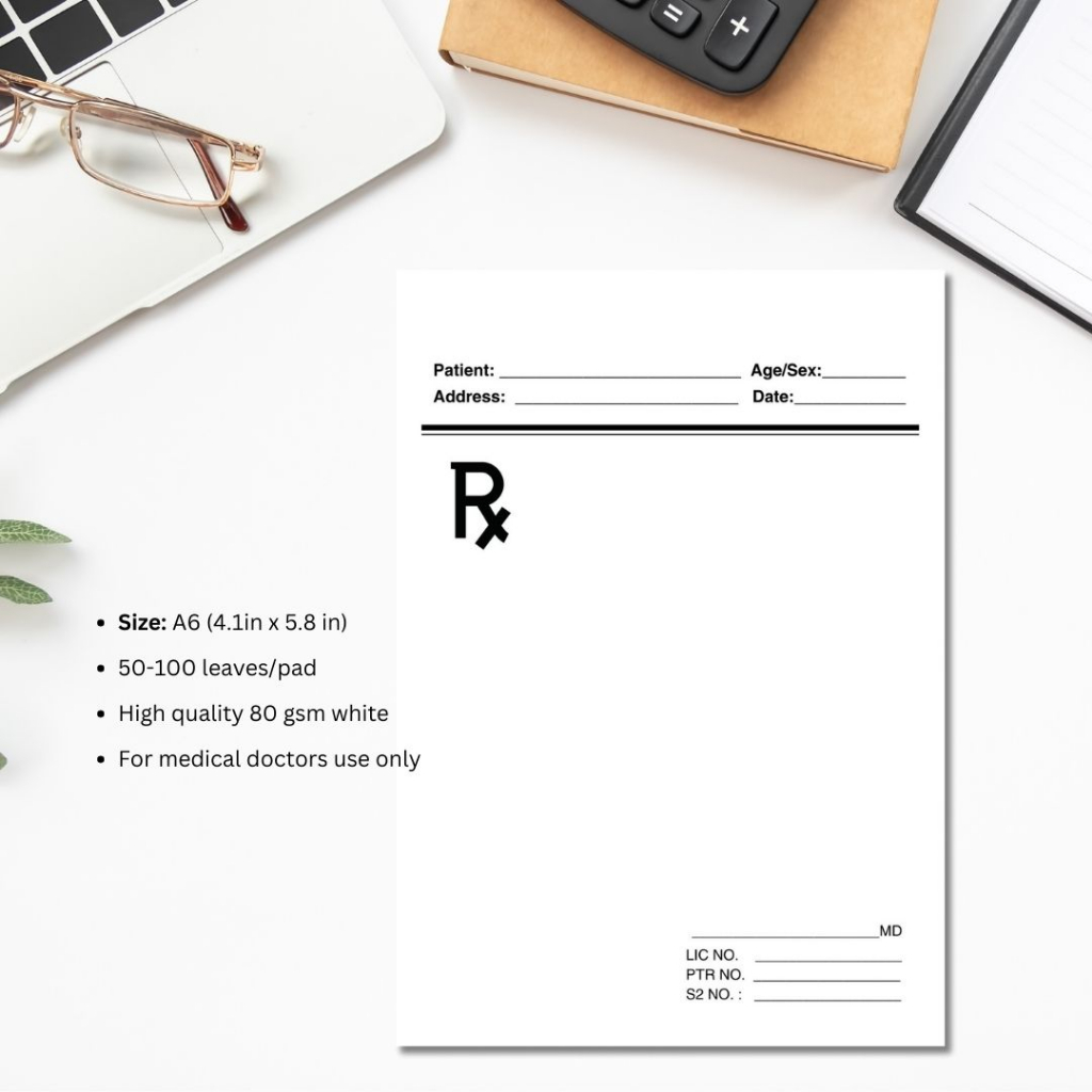 RX Generic Doctor Pads | A5 size | 50-100 sheet | 80gsm | RX Pad ...