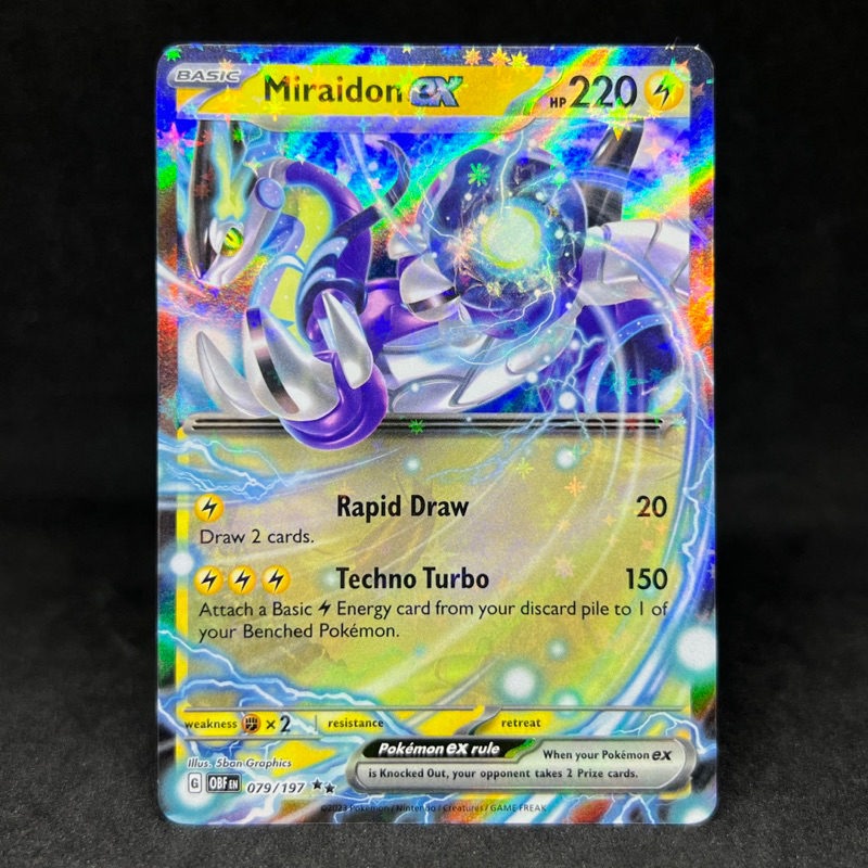 Pokemon TCG Miraidon ex Ultra Rare 079/197 2023 Scarlet & Violet ...