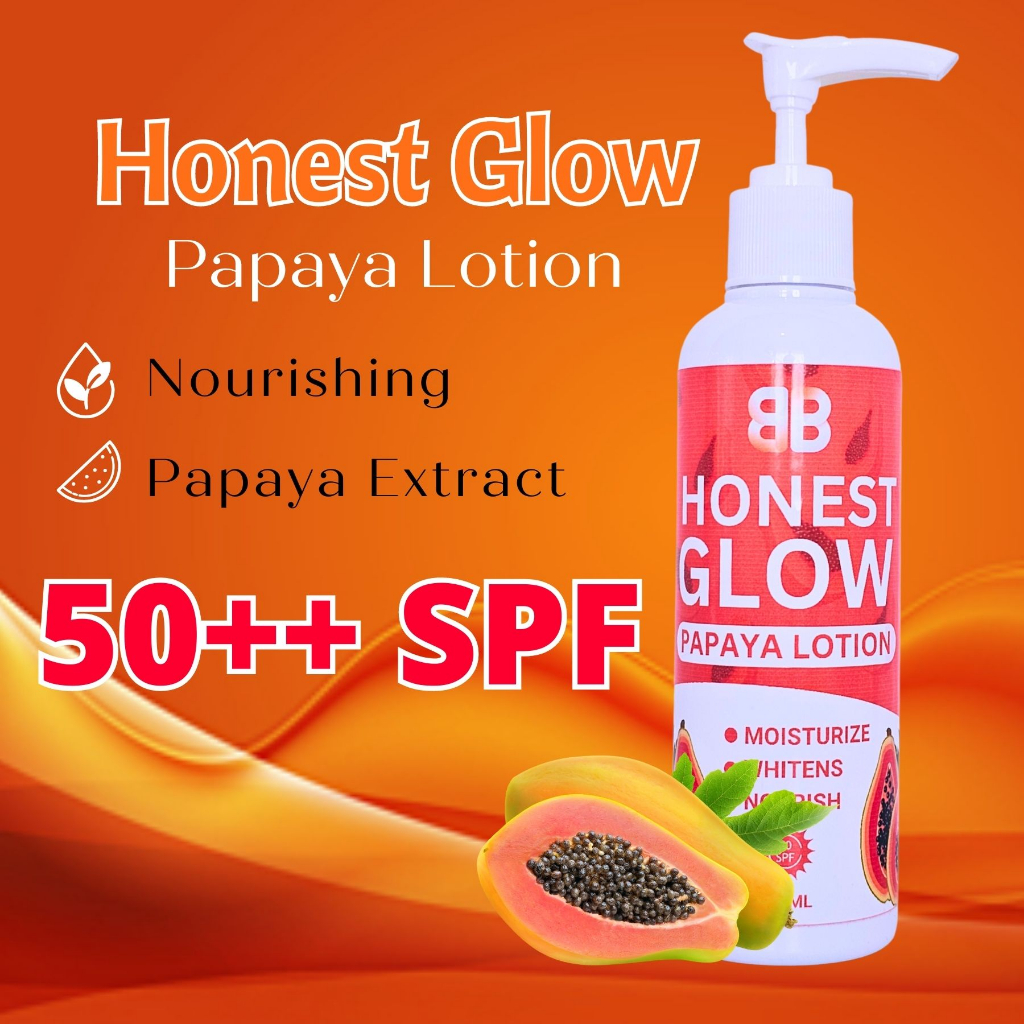Honest Glow Papaya Lotion 200ml, Flawless Glow: Scar Remover ...