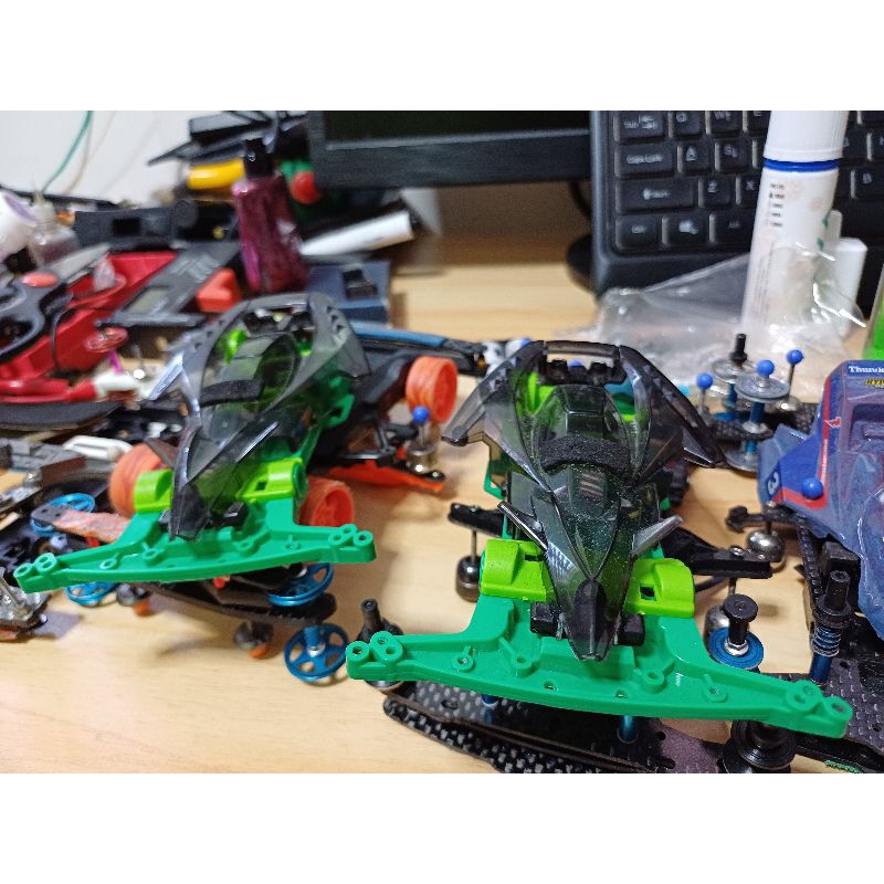 Tamiya Original S2 premium boomerang black special chassis and cowl set ...