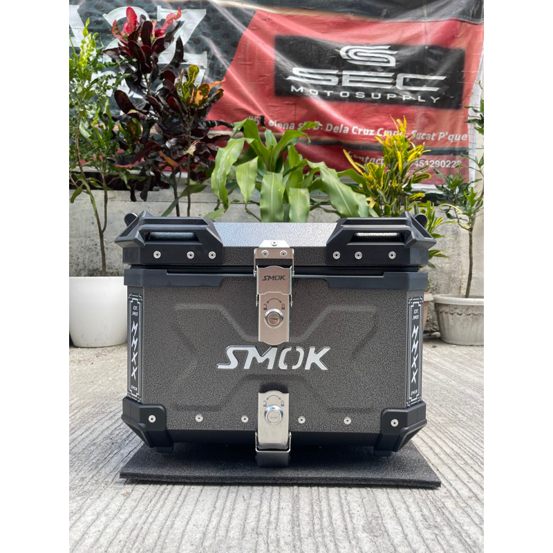 SMOK ALLOY TOP BOX 28L,35L, 45L & 55L Anti-scratch with FREE backrest | Shopee Philippines