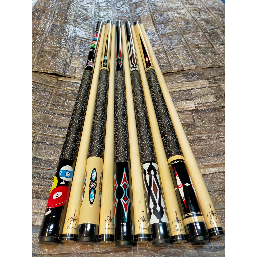 NEW SCORPION ASHWOOD CUE STICK WITH FREE SOFTCASE ANY DESIGN/TAKO NG ...
