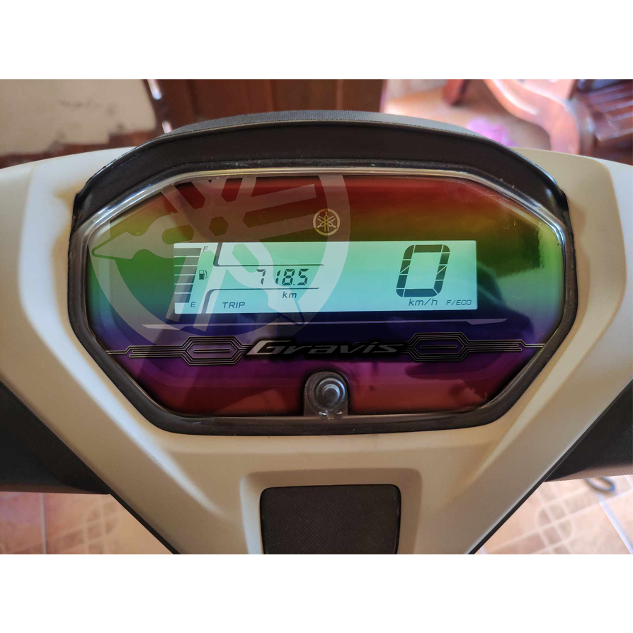Gauge Protector Sticker Film For Yamaha Mio Gravis V2 Model Rainbow ...