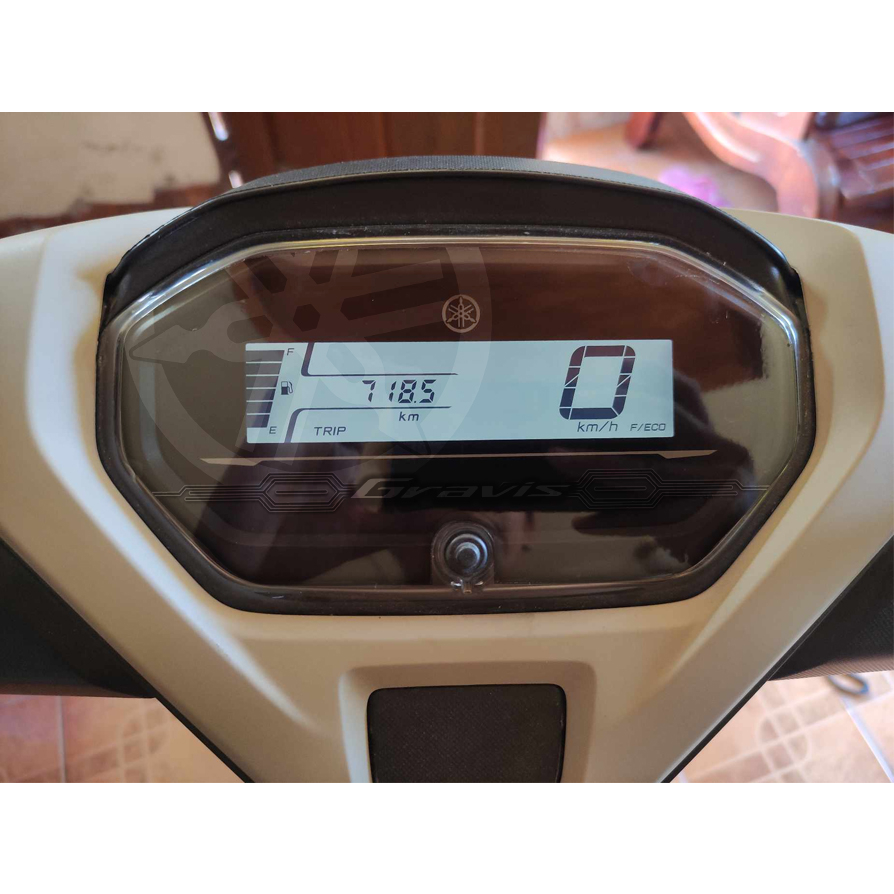 Gauge Protector Sticker Film For Yamaha mio Gravis V2 Black and White ...