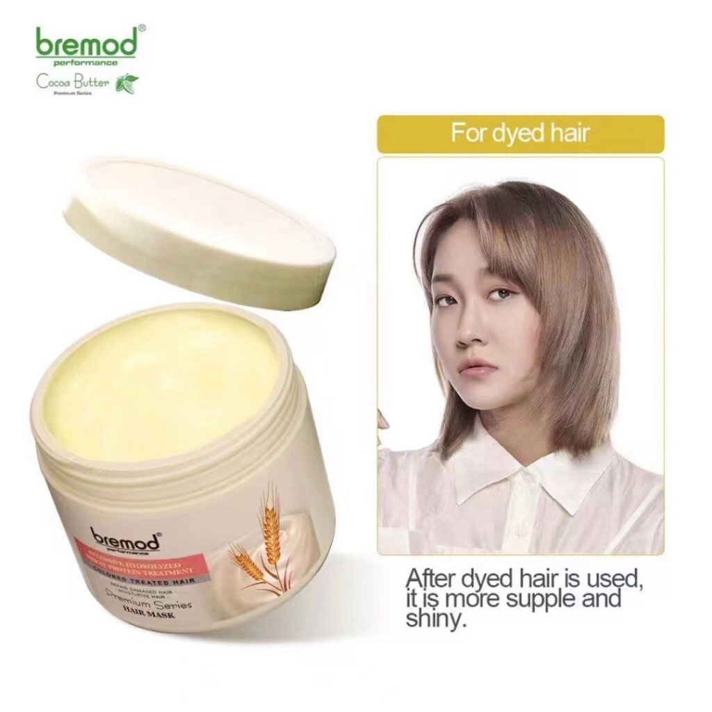 BREMOD COCOA BUTTER HAIR MASK intensive hydrolyzed wheat proten ...