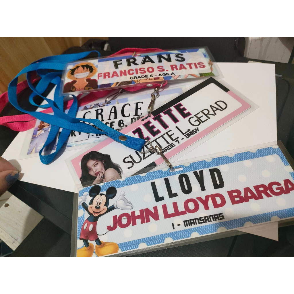 NAME TAG LAMINATED HIGH QUALITY | Shopee Philippines