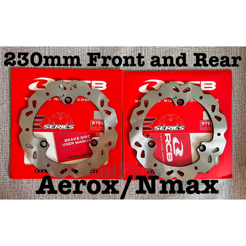 RCB Steel Disc Brake Rotor E Series FRONT AND REAR Aerox/ Nmax 230mm ...