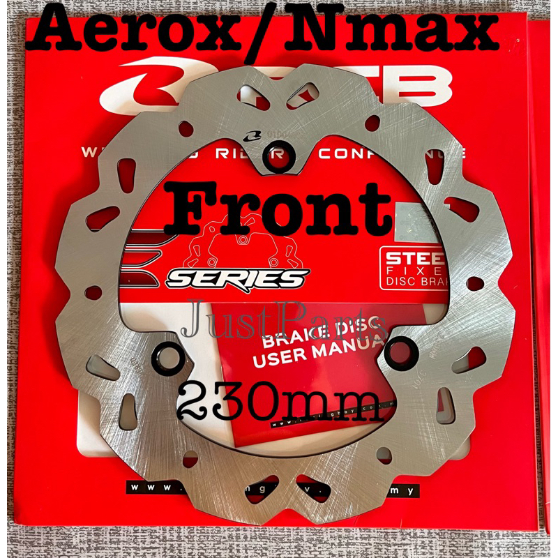 RCB Steel Disc Brake Rotor E Series FRONT AND REAR Aerox/ Nmax 230mm ...