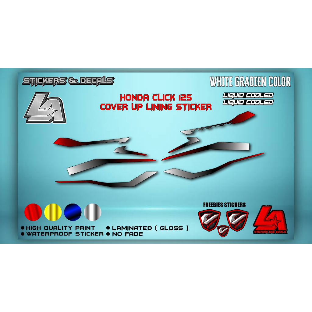 click 125i v3 cover up sticker lining (gradient color .1) l.a-A ...