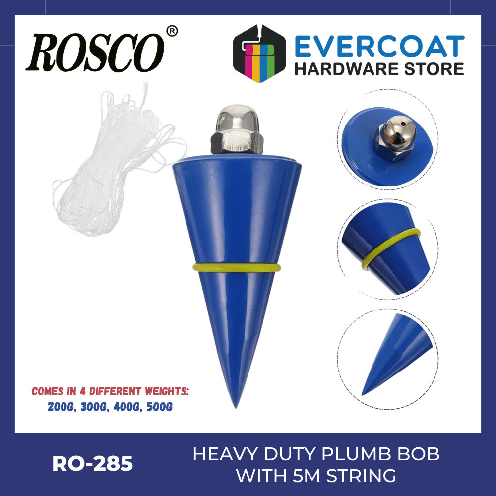 RO-285 Rosco Heavy Duty Plumb Bob with 5-meter String | Shopee Philippines