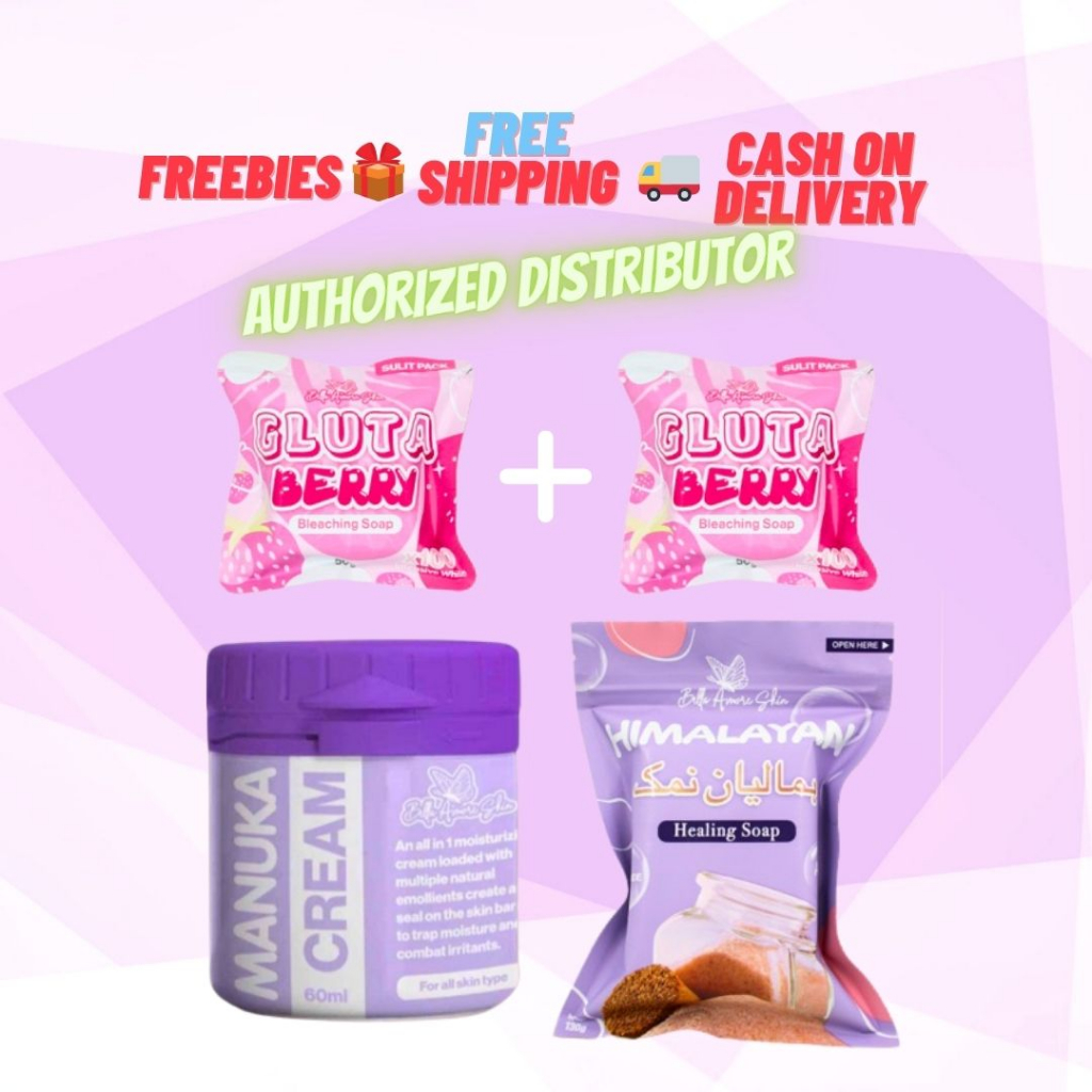 BT1 Bella Amore Gluta Berry Soap Himalayan Soap Manuka Cream Gluta ...