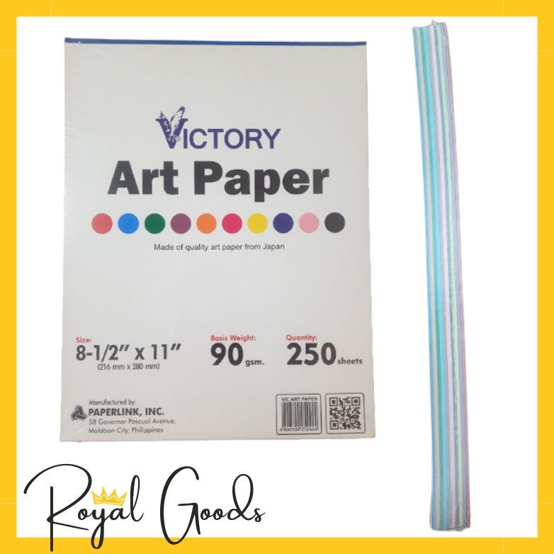Victory Art Paper (250 sheets, 8 1/2" x 11") | Shopee Philippines