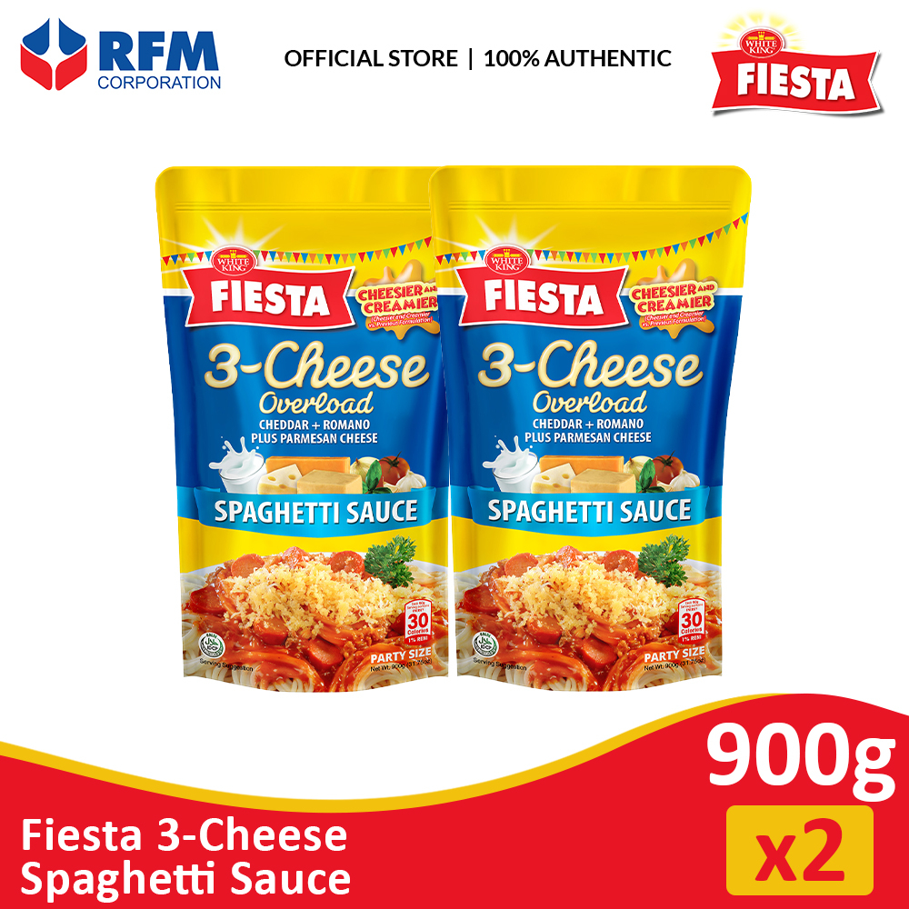 FIESTA 3 Cheese Spaghetti Sauce Party Size Set Of 2s 900g | Shopee ...