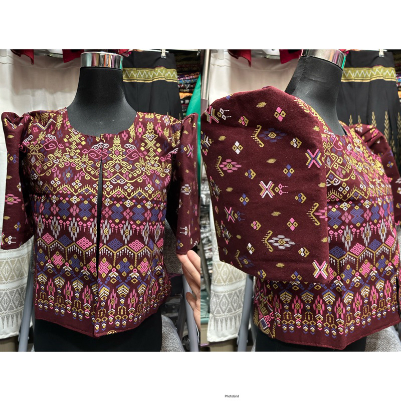 QUALITY Davao Batik Filipiniana Blazer Blouse Bolero Dress large-XXL ...