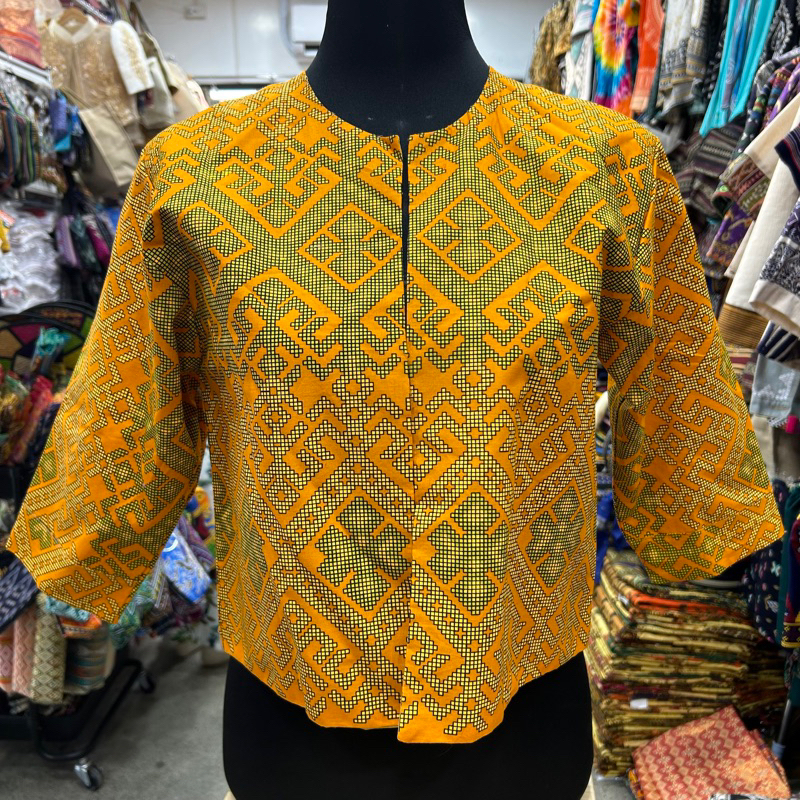 QUALITY Davao Batik Filipiniana Blazer Blouse Bolero Dress large-XXL ...