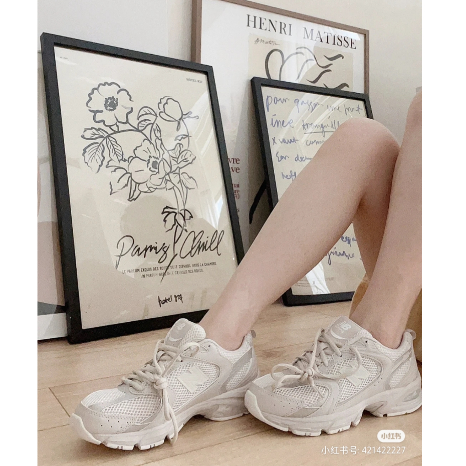 NB530 light pink sport casual running shoes for woman with box | Shopee ...