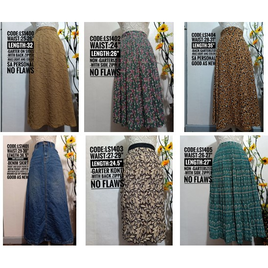 New Arrival Ukay Selection Korean and Japan Long Skirts/Palda (Batch 1 ...