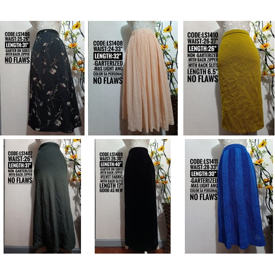 New Arrival Ukay Selection Korean and Japan Long Skirts/Palda (Batch 1 ...