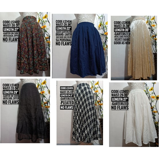 New Arrival Ukay Selection Korean and Japan Long Skirts/Palda (Batch 1 ...