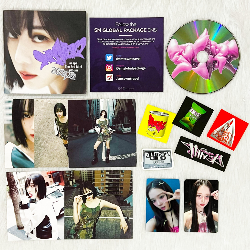 aespa My World Poster Version Album Winter Blush Member Set | Shopee ...