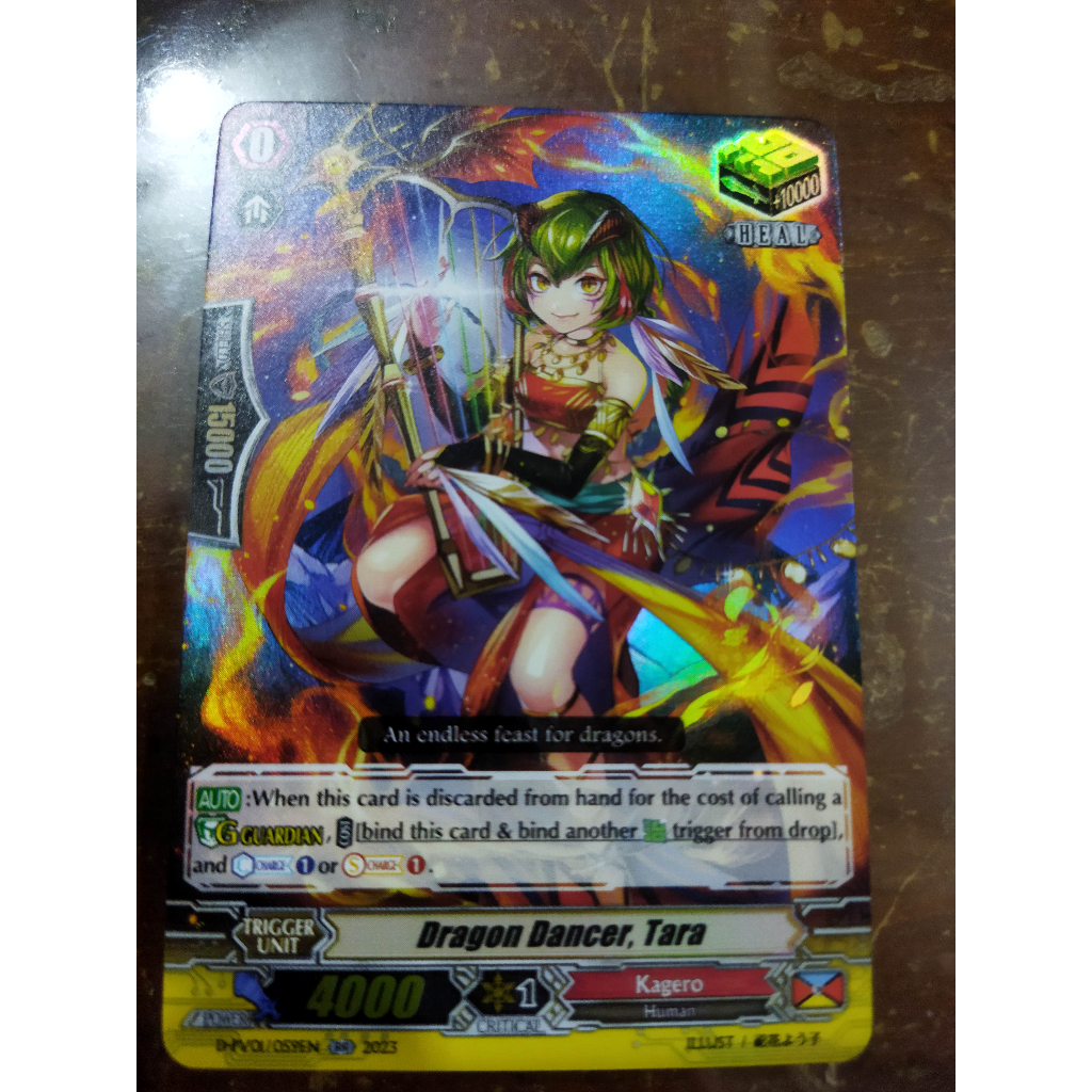 Dragon Dancer Tara D-PV01 059EN History Collection P&V RR Kagero Cardfight Vanguard | Shopee ...