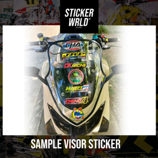 10 Pcs Motorcycle Visor Sticker Thai Set Assorted | Shopee Philippines