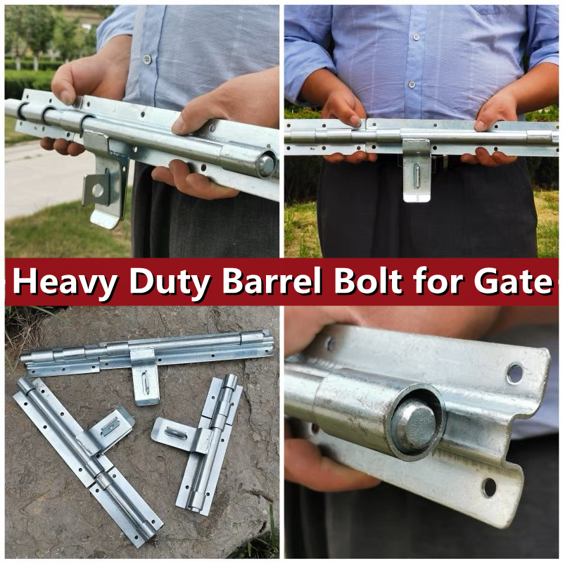 Heavy Duty Barrel Bolts Latch,18mm Solid Steel Shafting For Warehouse ...