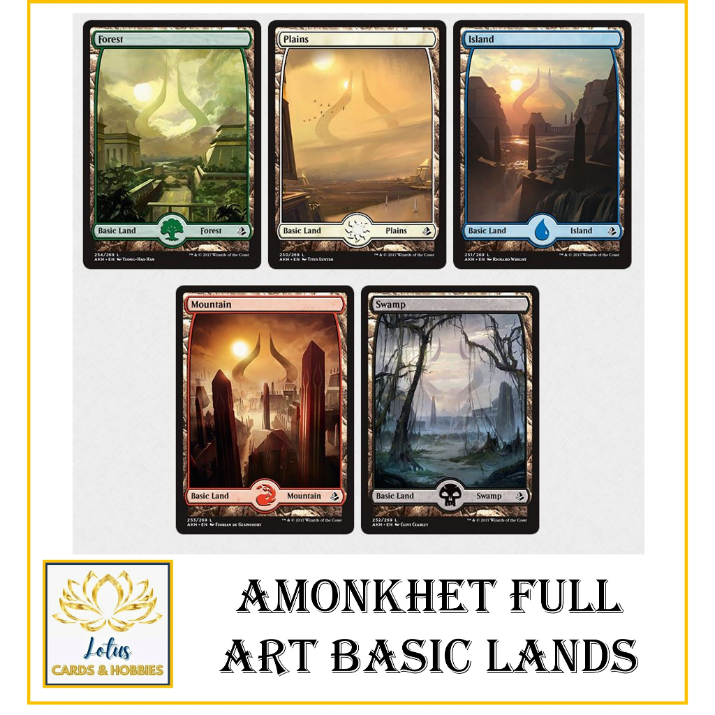 Magic the Gathering | Amonkhet - Full Art Basic Lands | Shopee Philippines