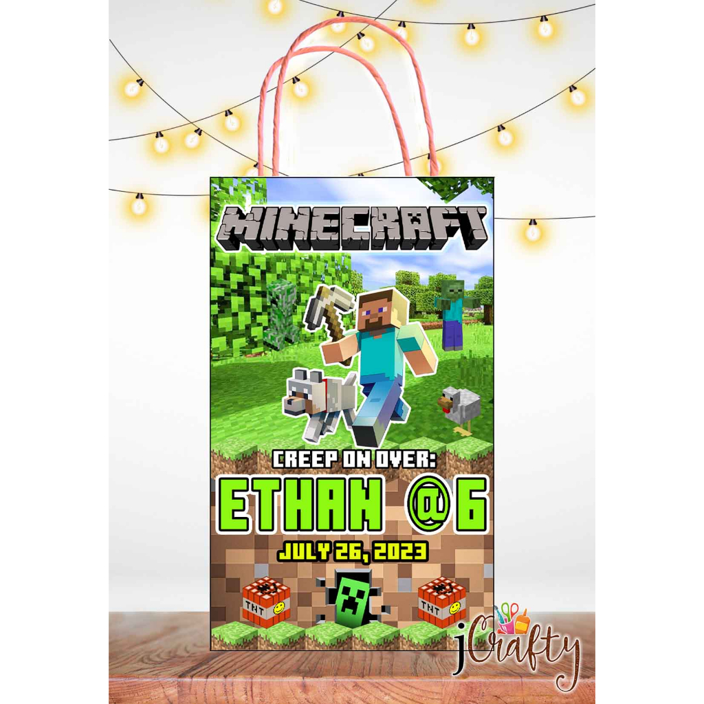 Personalized Lootbags - *MINECRAFT* | Shopee Philippines