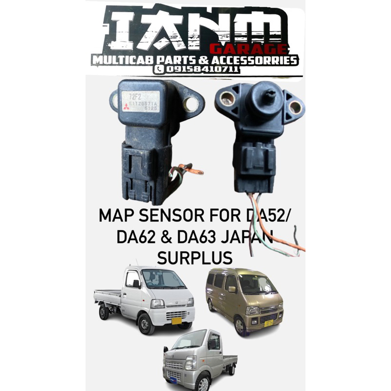 MAP SENSOR FOR DA52, DA62(Big eye) & Da63 Original Japan Surplus ...