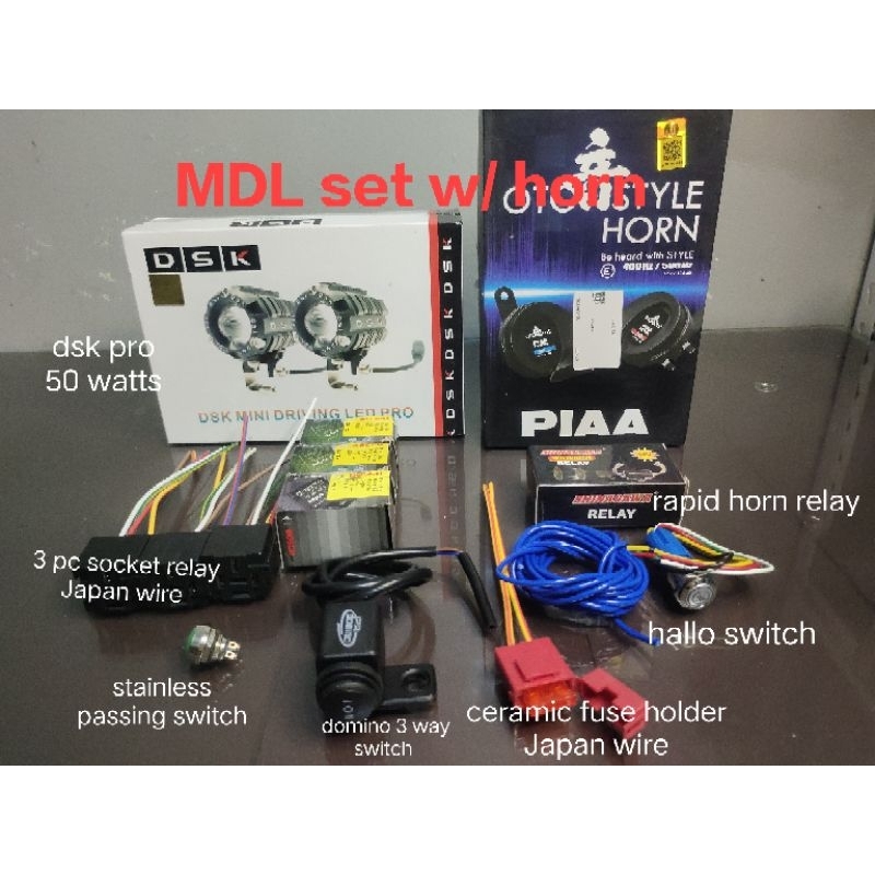dsk pro mini driving light package with horn | Shopee Philippines