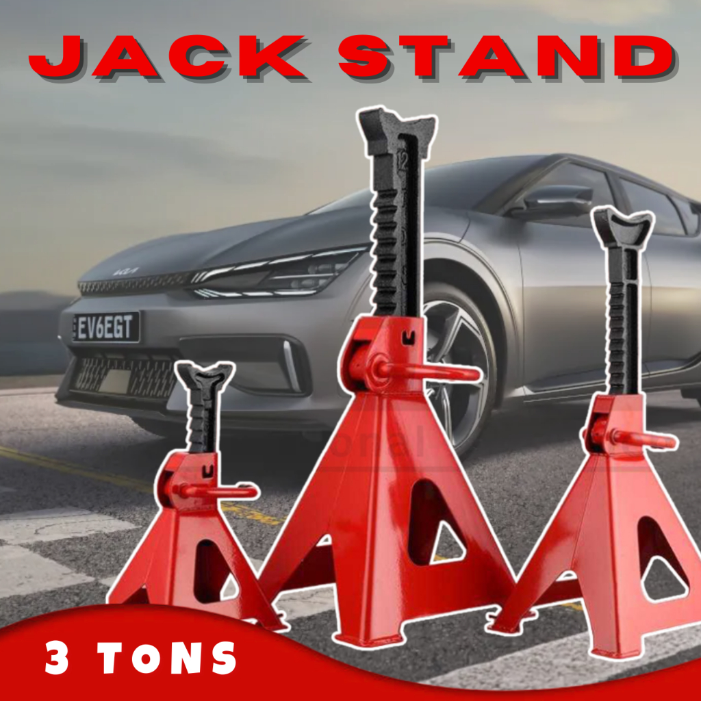 Universal Car Jack Stand Heavy Duty 3 Ton Capacity,Slotted Pad Lifting ...