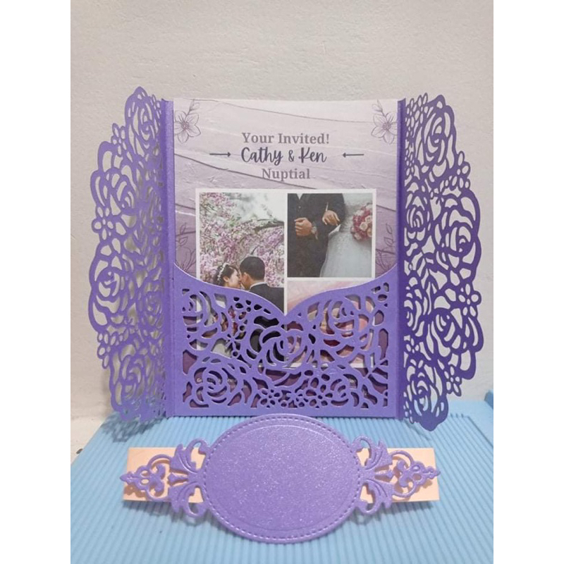 MMS ️ 5x7inches GateFold Cut Queen Design Invitation for all occasion ...