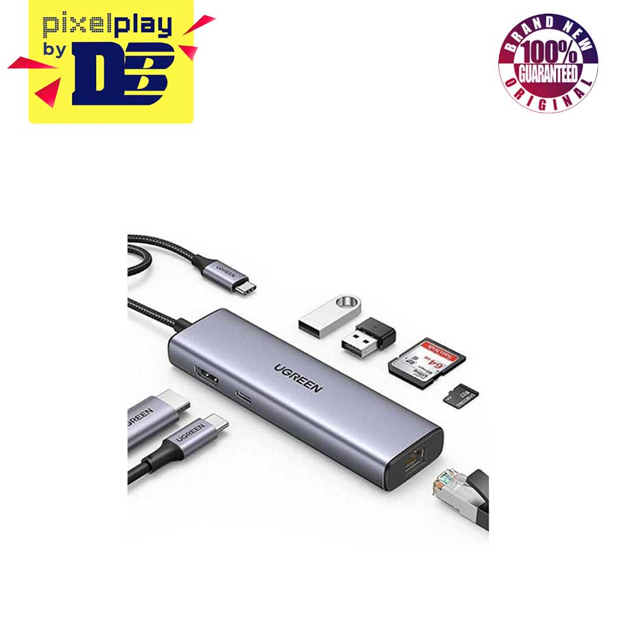 UGreen USB-C 7-IN-1 Multifunction Adapter (Gray) (CM512/90568) | Shopee Philippines