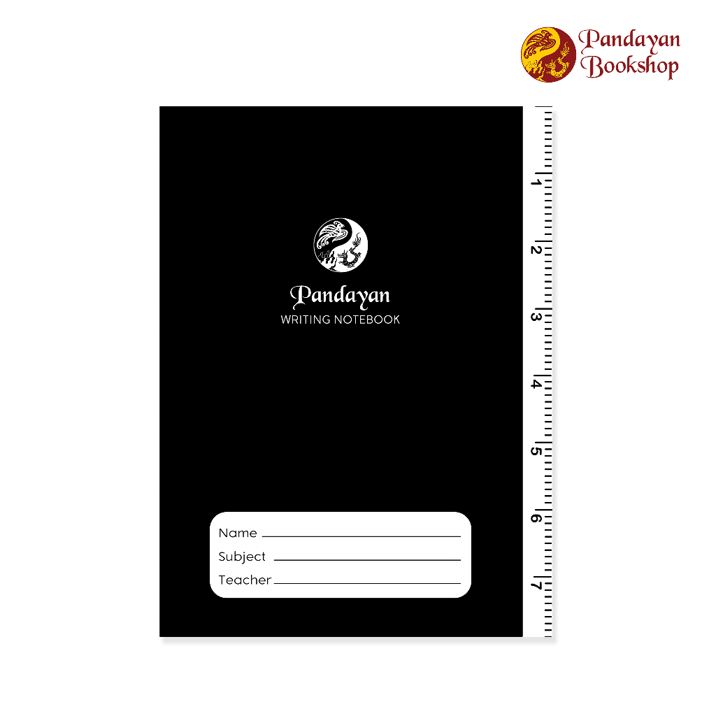 Pandayan Writing Notebook (Black, 80 Leaves, With Cover) | Shopee ...