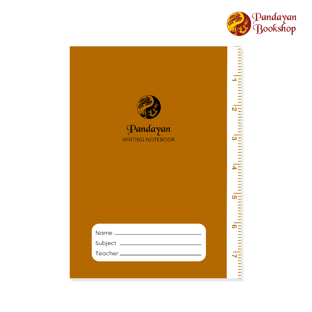 Pandayan Writing Notebook with Cover (Brown, 80 Leaves) | Shopee ...