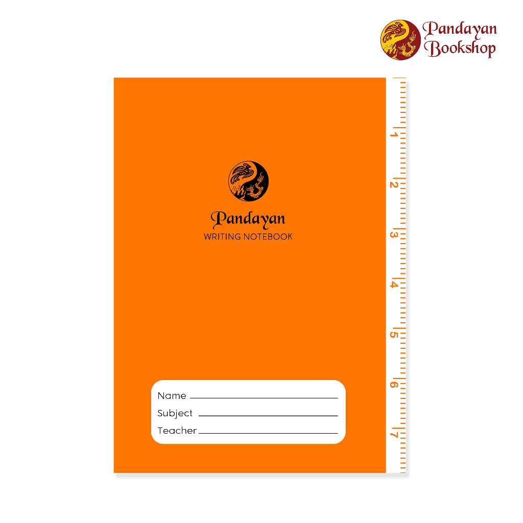 Pandayan Writing Notebook with Cover (Orange, 80 Leaves) | Shopee ...