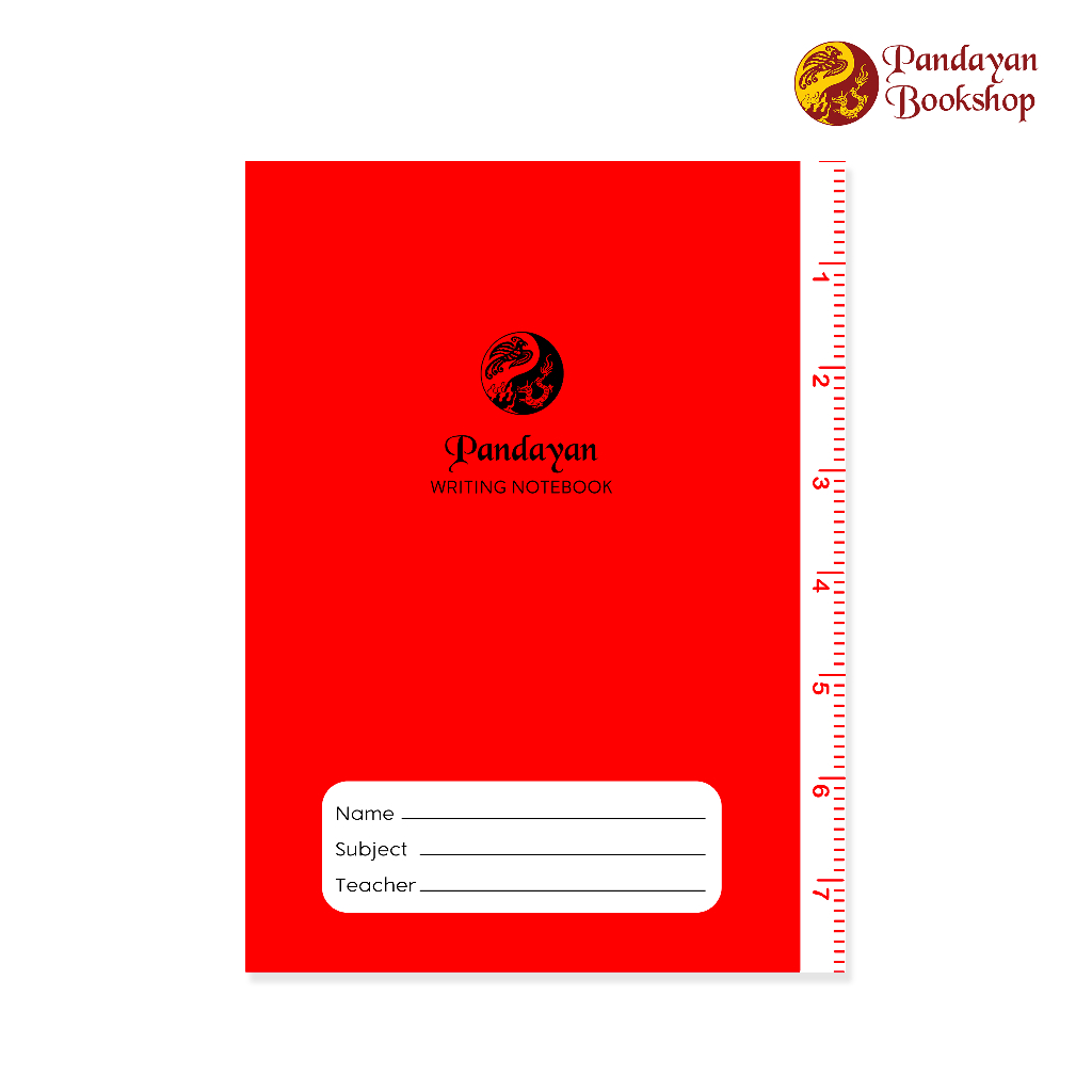 Pandayan Writing Notebook with Cover (Red, 80 Leaves) | Shopee Philippines
