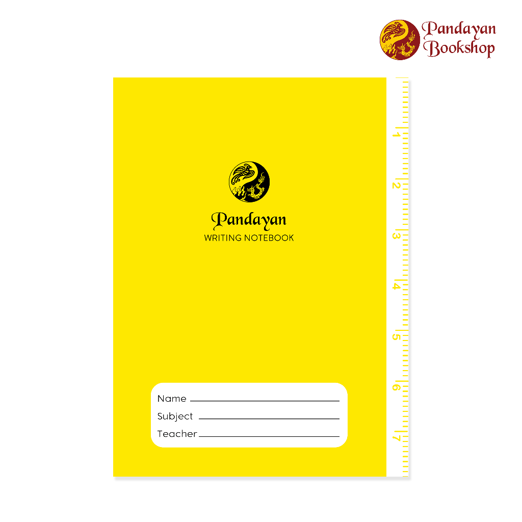 Pandayan Writing Notebook with Cover (Yellow, 80 Leaves) | Shopee ...