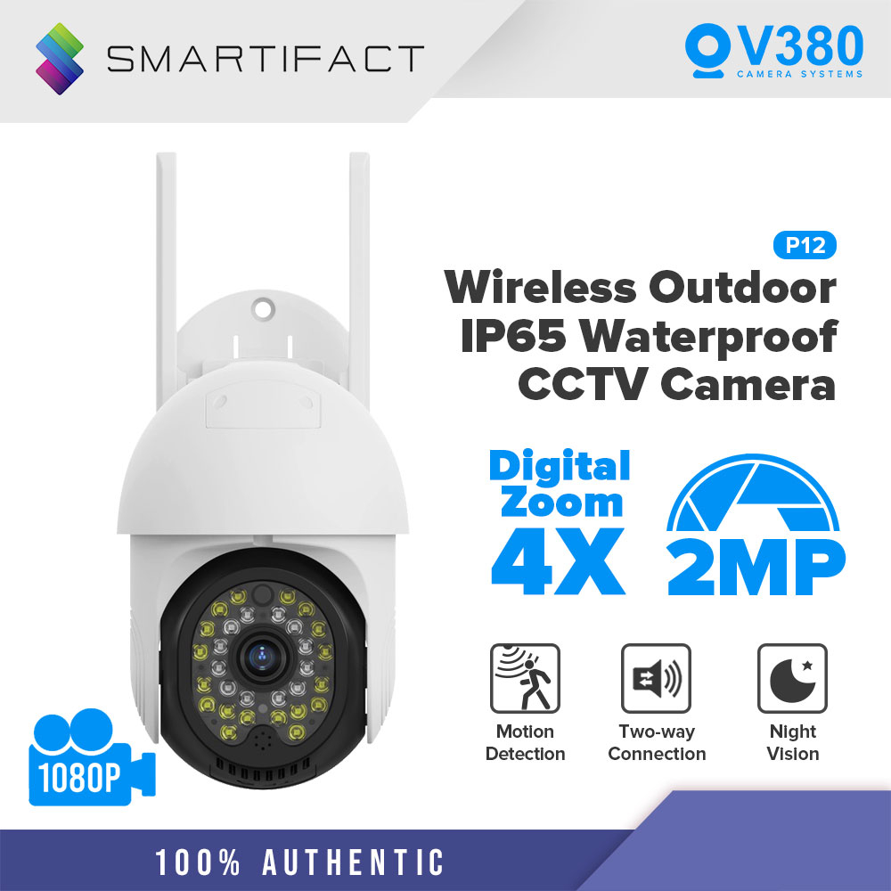 V380 P12 2MP CCTV Camera 1080P PTZ IP65 Camera Outdoor Waterproof 4X ...
