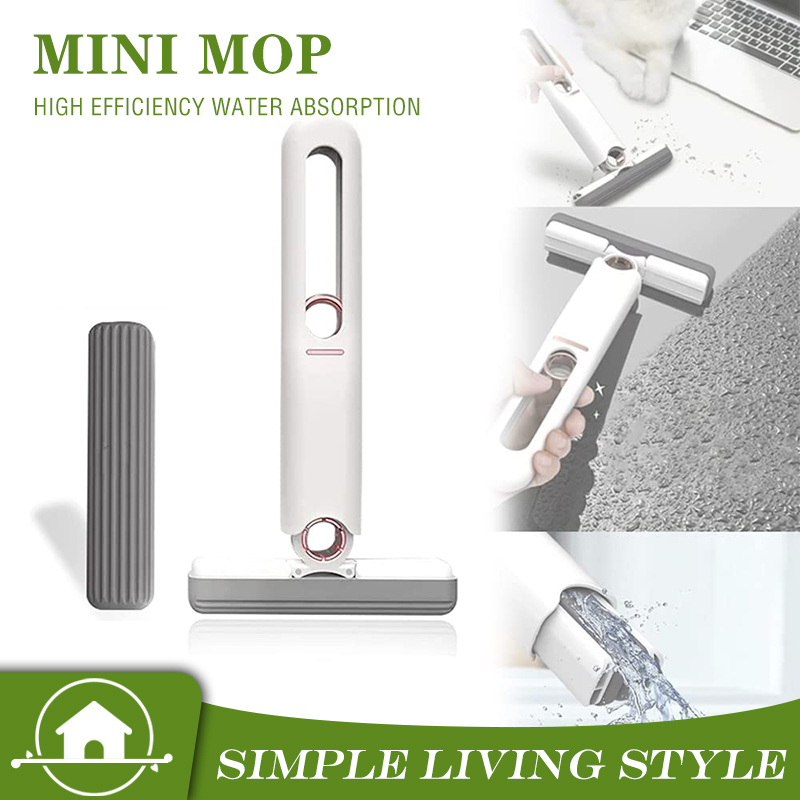 Mini Sponge Mop Household Mini Desktop Glass Cleaning Mop Bathroom Car ...