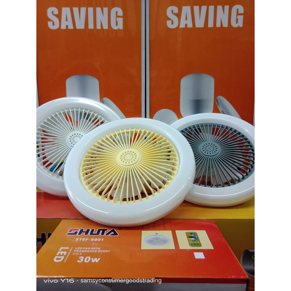Folding Fan UFO Light STEF-8801 SHUTA | Shopee Philippines
